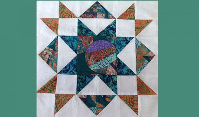 9 Patch Indiana Star Quilt Block - Freemotion by the River