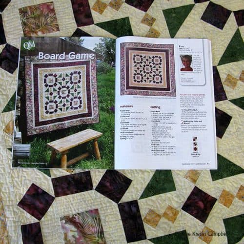 Board Game Quilt - Freemotion by the River