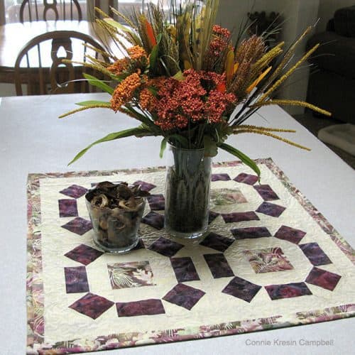 Island Batik Fall Table Topper - Freemotion by the River