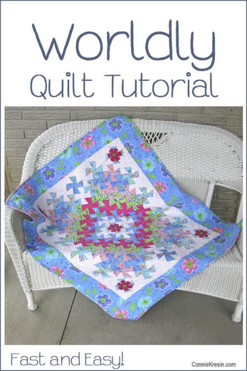 Worldly Lil Twister Quilt Tutorial - Freemotion by the River