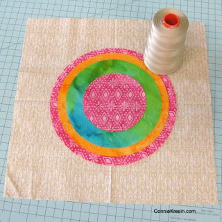 Batik Bulls Eye Quilt Block Tutorial - Freemotion by the River