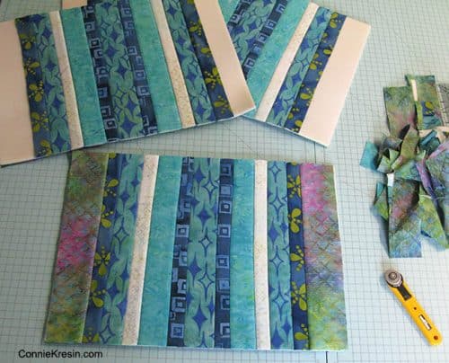 Batik QAYG Placemats Tutorial - Freemotion by the River