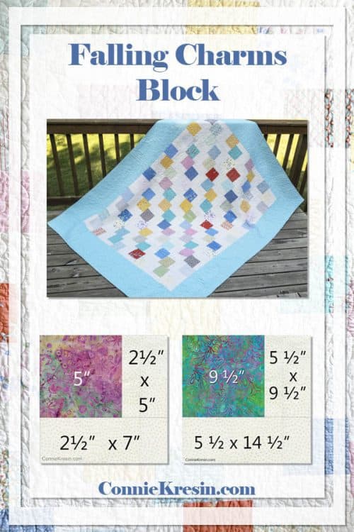 Falling Charms Block quick and easy tutorial - Freemotion by the River