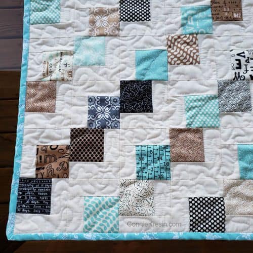 Mini Falling Charms Quilted Tablerunner - Freemotion by the River