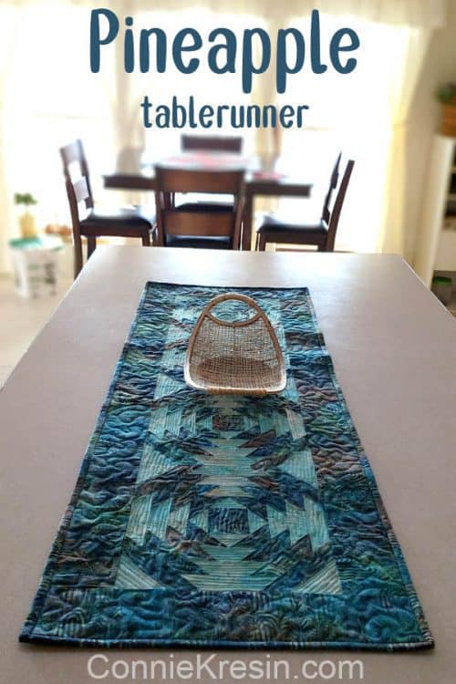 AccuQuilt Quilted Pineapple Table Runner - Freemotion by the River