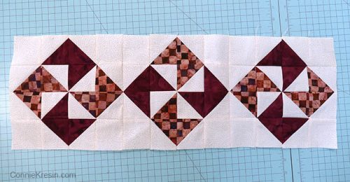 Simple Pinwheel Quilt Table Runner Tutorial - Freemotion by the River