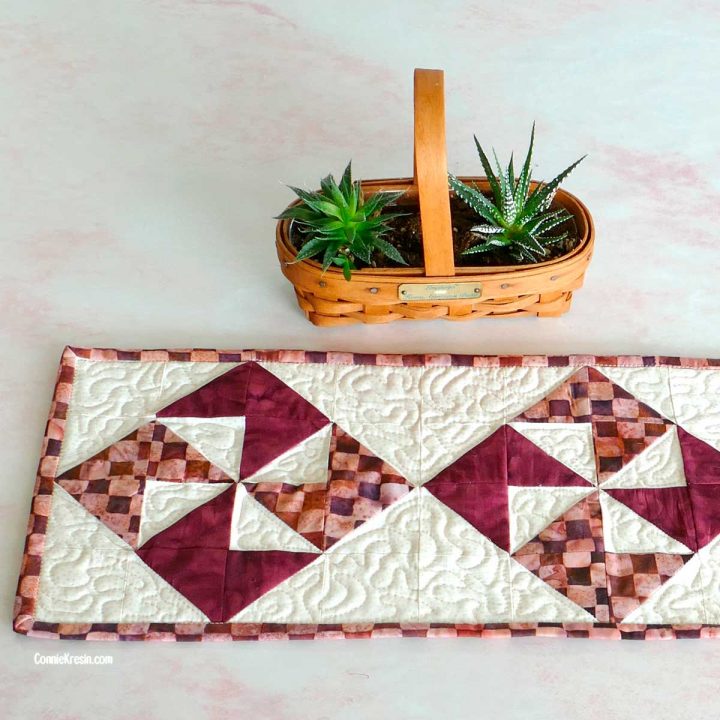 Mini Charm Mix Table Runner Free Pattern - Freemotion by the River