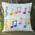 Musical Notes Pillow Tutorial - Freemotion by the River