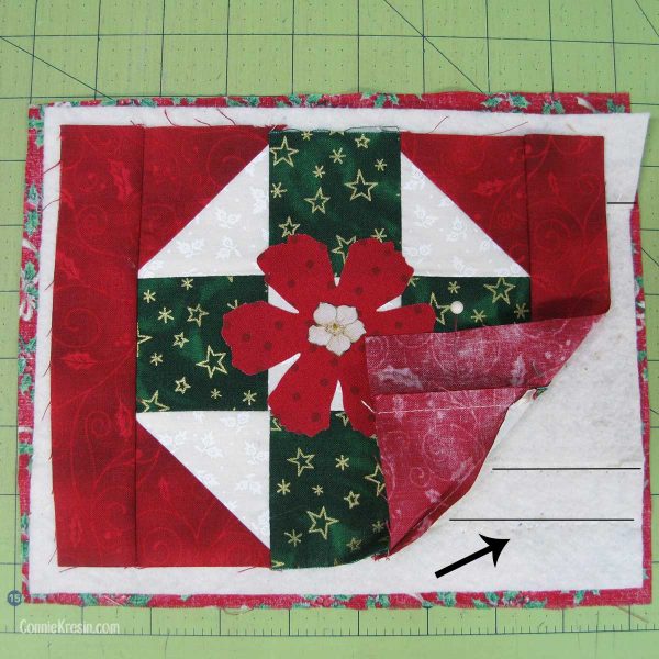 Quilted Christmas Mug Rug tutorial - Freemotion by the River