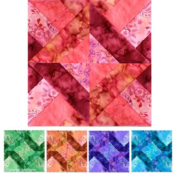 Quilt Block Hidden Wells Tutorial - Freemotion by the River