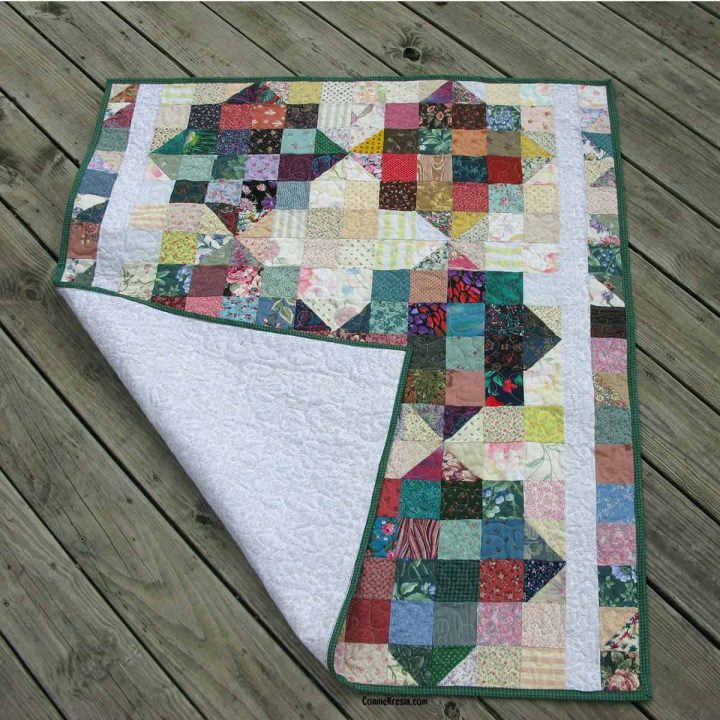 River Scraps Baby Quilt - Freemotion by the River