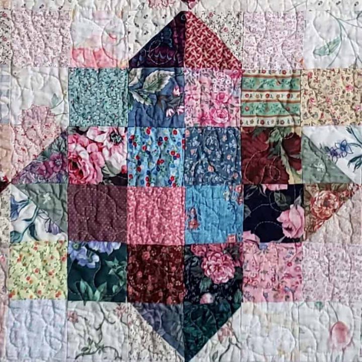 River Scraps Baby Quilt - Freemotion by the River