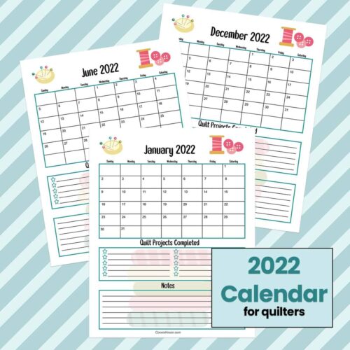 2022 Quilt Calendar - Freemotion by the River