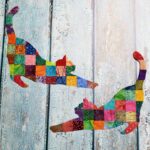 Easy Applique Patchwork Cats Table Runner - Freemotion by the River