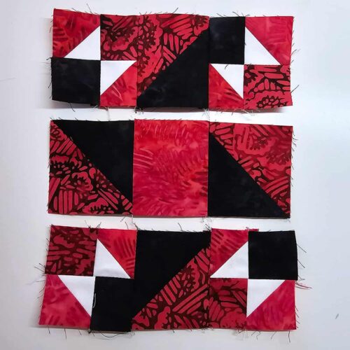 9 Patch Indiana Star Sewing Machine Cover - Freemotion by the River