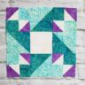 9 Patch Indiana Star Quilt Block - Freemotion by the River
