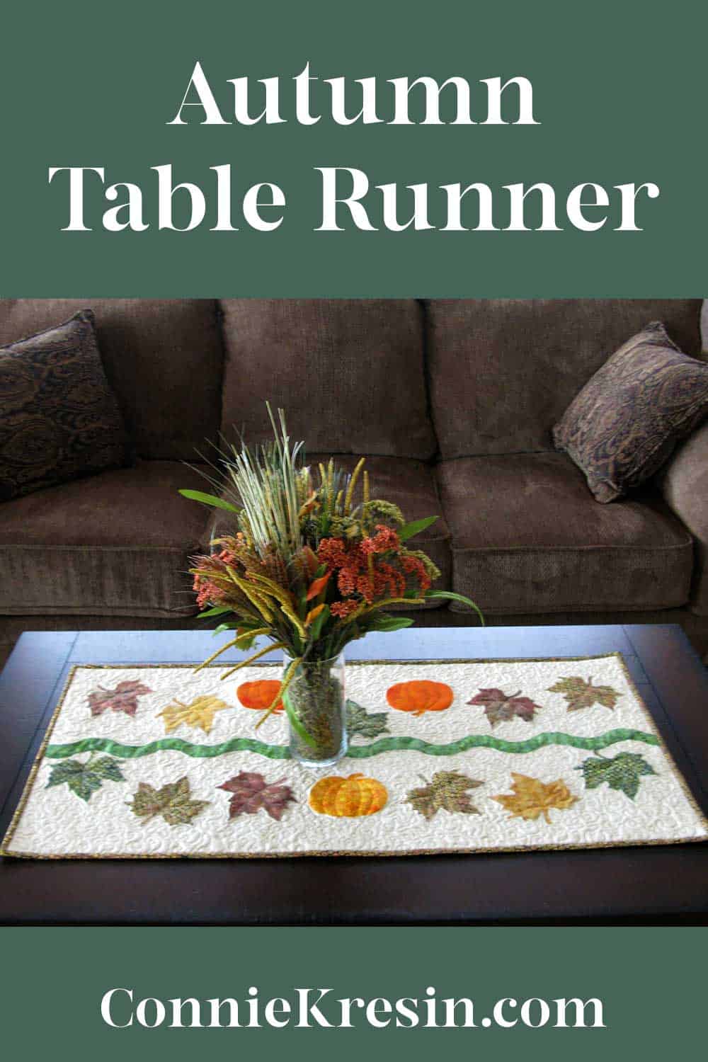 Pumpkin Fest Table Runner Tutorial - Freemotion by the River