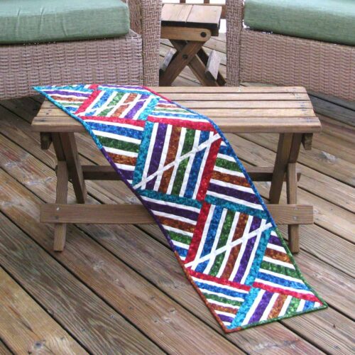 Mini Charm Mix Table Runner Free Pattern - Freemotion by the River