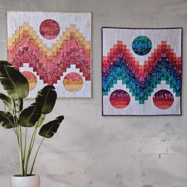 Circular Illusion Quilted Wall Hangings - Freemotion by the River