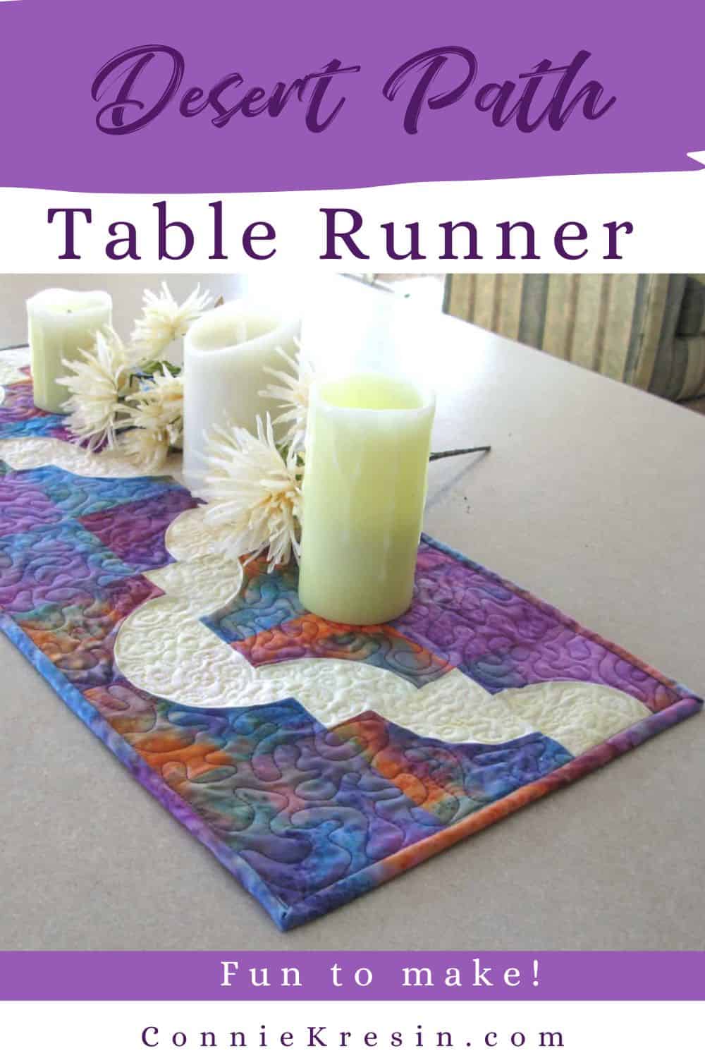 Desert Path Table Runner Tutorial - Freemotion by the River
