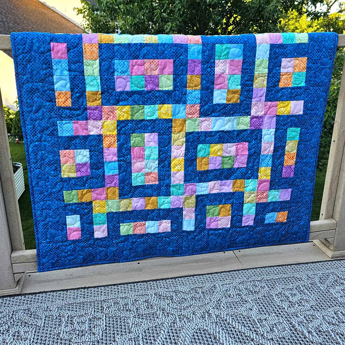 Sheer Bliss Hopscotch Baby Quilt - Freemotion by the River