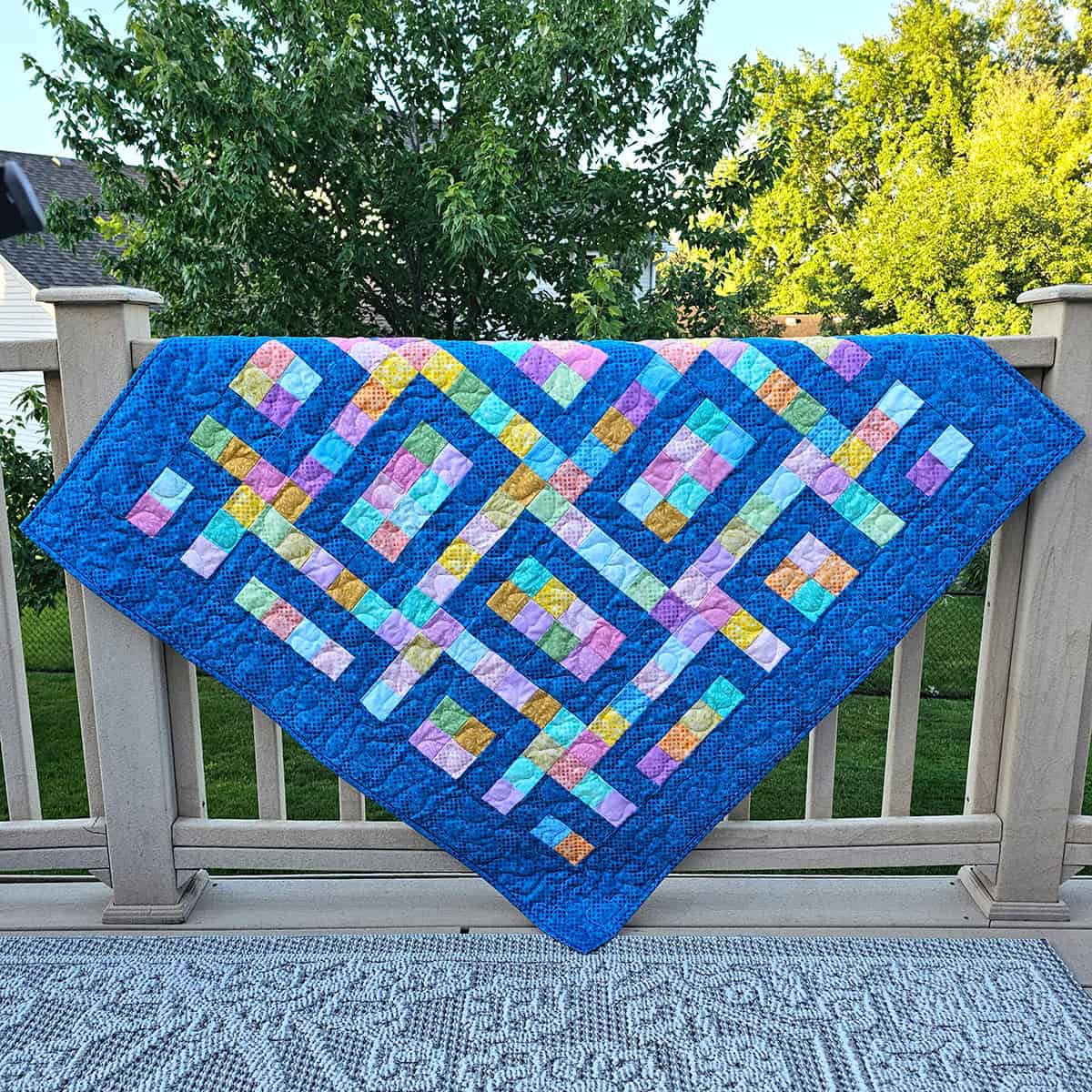 Sheer Bliss Hopscotch Baby Quilt - Freemotion by the River