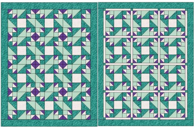 9 Patch Indiana Star Quilt Block - Freemotion by the River