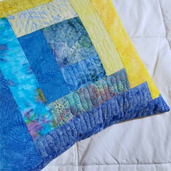 18 Inch Log Cabin Pillow - Freemotion by the River