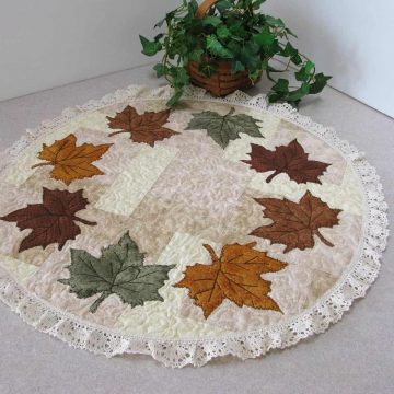 Easy Autumn Table Topper Tutorial - Freemotion by the River