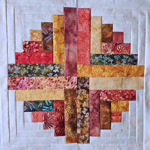 Mirage Log Cabin Quilt - Freemotion by the River