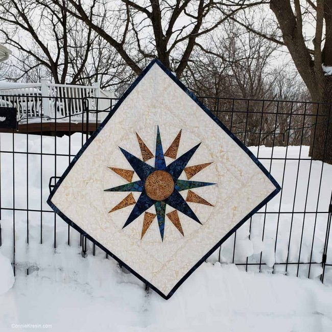 Mariners Compass Table Topper - Freemotion by the River