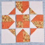 Easy Fall Four Patch Star Table Topper - Freemotion by the River