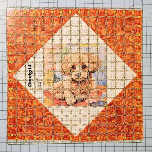 Diamond in a Square photo quilt block - Freemotion by the River