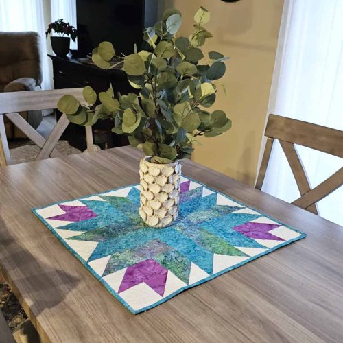 12 Inch Cactus Flower Quilt Block - Freemotion by the River