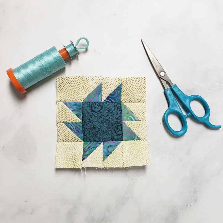 Square and Points quilt block tutorial - Freemotion by the River