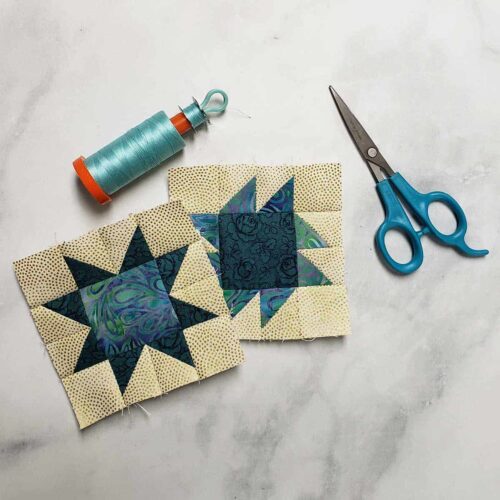 Square and Points quilt block tutorial - Freemotion by the River