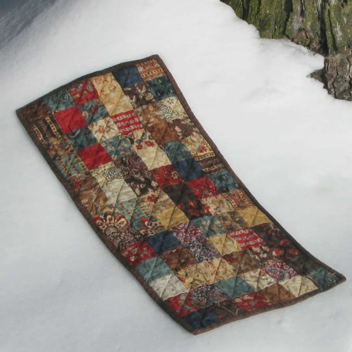 Vintage Chocolate Table Runner - Freemotion by the River