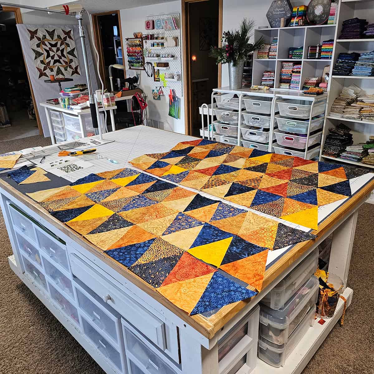Twilight Triangles Quilt - Freemotion by the River